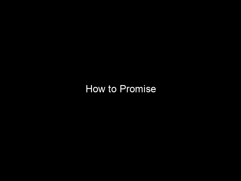 How to Promise – The Coachella Review